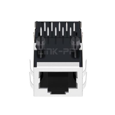 中国 LPJG17331CNL 100/1000 ベース-T タブアップ 無LED 1x1 ポート 10P8C RJ45 磁気付き接続器 販売のため