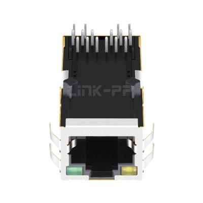 Cina LPJK0036AGNL 100/1000 Base-T Tab Up Giallo/verde Led 1x1 Port RJ45 Modulo Jack in vendita