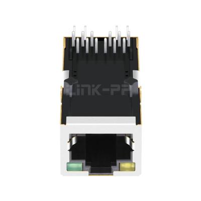 Cina LPJK4071BGNL 100/1000 Base-T Tab Up Giallo/Verde Led 1x1 Port Lunghezza 32.5mm RJ45 connettore in vendita