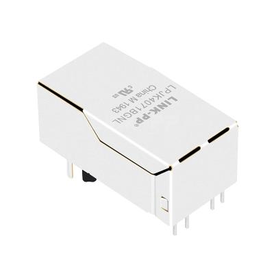Cina LPJK4071BGNL 100/1000 Base-T Tab Up Giallo/Verde Led 1x1 Port Lunghezza 32.5mm RJ45 connettore in vendita