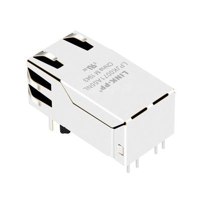 中国 LPJK0071A55NL 1000 Base-T RJ45 マグネットコネクタ 1x1 ポート長さ 32.5mm タブアップ 販売のため