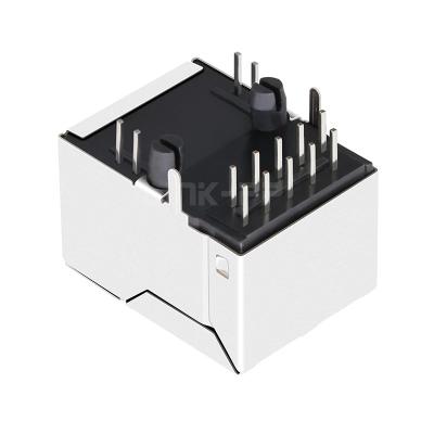 Cina LPJG16404BHNL 100/1000 Base-T Tab UP 1x1 Port RJ45 Connector femminile con LED verde/giallo in vendita