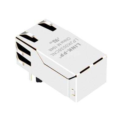 Cina LPJK0038CNL 1000 Base-T RJ45 Magjack 1x1 Port Tab Up senza LED in vendita