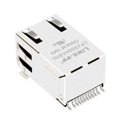 Cina Pulse J3006G21DNL Compatibile LINK-PP LPJ3094ABNL 10/100 Base-T Tab Up Verde/Giallo LED SMD RJ45 Jack Connessione in vendita