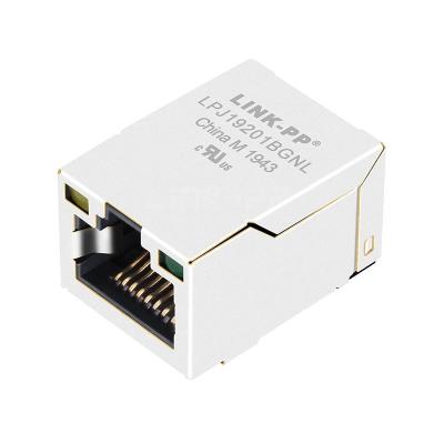 Cina Entrambe le mani GE5T3013-LC Compatibile LINK-PP LPJ19201BGNL 10/100 Base-T SMD Side Entry Pcb RJ45 Jack Tab Up Giallo/Verde Led in vendita