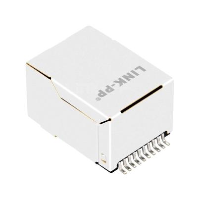 Cina Pulse JXD6-0002NL Compatibile LINK-PP LPJ19434BCNL 10/100 Base-T Verde/Verde LED Tab Up Cina SMT RJ45 connettore Fornitori in vendita