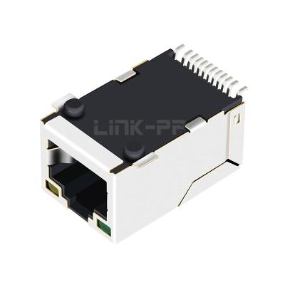 Cina Impulso J3026G01D Compatibile LINK-PP LPJ3026BBNL 10/100 Base-T Tab Up Verde/Giallo LED SMD Modular Connector RJ45 in vendita