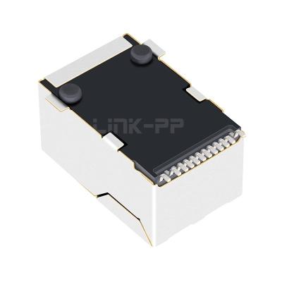 Cina Impulso J3026G01D Compatibile LINK-PP LPJ3026BBNL 10/100 Base-T Tab Up Verde/Giallo LED SMD Modular Connector RJ45 in vendita