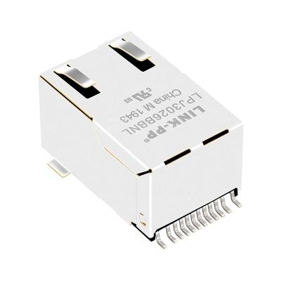 Cina Impulso J3026G01D Compatibile LINK-PP LPJ3026BBNL 10/100 Base-T Tab Up Verde/Giallo LED SMD Modular Connector RJ45 in vendita