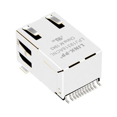 Cina Pulse J3018G21KNL Compatibile LINK-PP LPJ19318ACNL 10/100 Base-T Tab Up Verde/Verde LED SMT RJ45 Ethernet Connector in vendita
