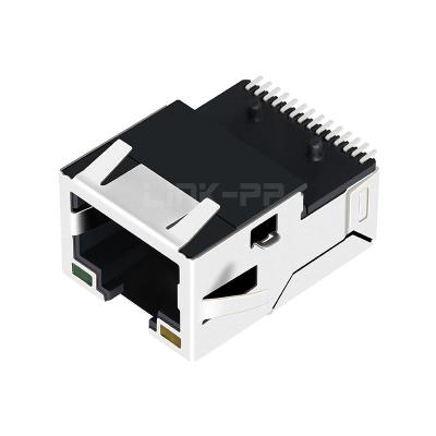 Cina LPJ19905AGNL 10/100 Base-T Tab Up Connettore SMT Rj45 LED giallo/verde con magnetismo in vendita
