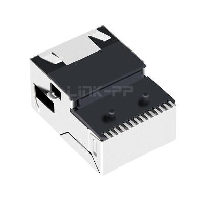 Cina LPJ19905AGNL 10/100 Base-T Tab Up Connettore SMT Rj45 LED giallo/verde con magnetismo in vendita