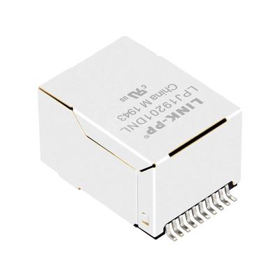 Cina LPJ19201DNL 10/100 Base-T Tab Up 1x1 Port SMT RJ45 connettore senza LED in vendita