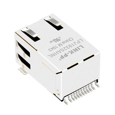 中国 LPJ19325AHNL 10/100 ベース-T タブアップ グリーン/イエロー LED SMT RJ45 ファストジャック 販売のため