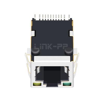 Cina LPJ3026ABNL 10/100 Base-T Tab Up Verde/Giallo LED SMD RJ45 Ethernet Magjack in vendita