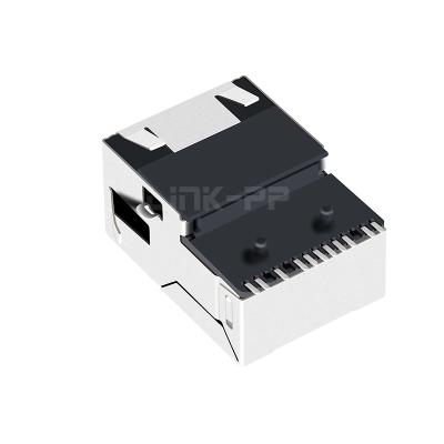 Cina LPJ19960CNL 10/100Mbps POE Ethernet SMT Ultra Low-Profile RJ45 Jack Tab Up senza LED in vendita