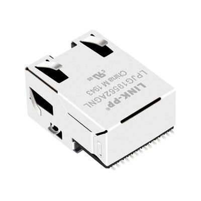 Cina WE 7498111120AR Compatibile LINK-PP LPJG19562AGNL 100/1000 Base-T giallo/verde LED Tab Up SMT Ethernet Port RJ45 Jack in vendita