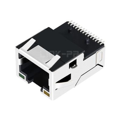 Cina LPJG19662AGNL 100 base-T SMT RJ45 connettore Tab Up in stock giallo/verde LED in vendita