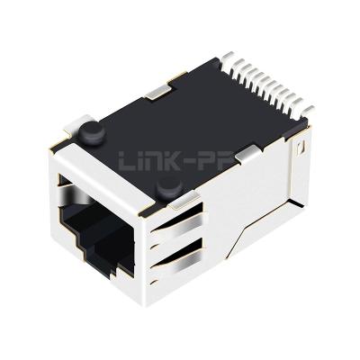 Cina LPJM19434CNL 2.5G Base-T 1X1 Port Tab Up SMT RJ45 Magjack Connector femminile senza led in vendita
