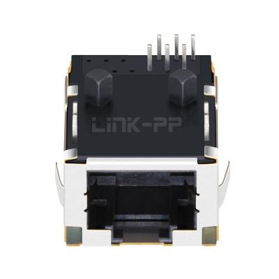 中国 Belfuse L829-1X1T-ED 互換 LINK-PP LPJK7401AONL 10/100 ベース-T オレンジ&グリーン/イエロー LED タブアップ 低プロフィールネットワークコネクタ RJ45 販売のため