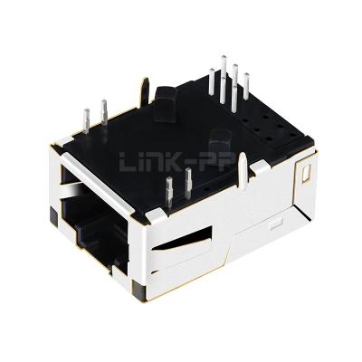 Cina Belfuse A829-1A1T-91B Compatibile LINK-PP LPJK7001AHNL 100 Base-T Low Profile rj45 Magjack Tab Up Verde/Giallo LED in vendita