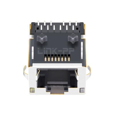 Cina Belfuse L829-1J1T-43-F Compatibile LINK-PP LPJK7036A98NL 10/100/1000 Base-T Orange&Green/Yellow LED Tab Up Low-Profile RJ45 Pcb Mount Jack in vendita