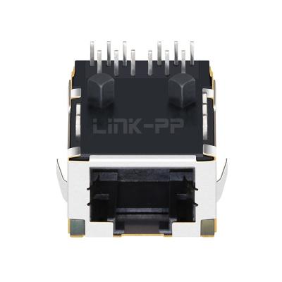 Cina LPJK7040A98NL 1000 Base-T Tab Up Low Profile RJ45 connettore LED arancione e verde/giallo in vendita