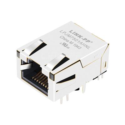 中国 LPJM7501AHNL 5G ベース-T 1x1 ポート ロー ポート RJ45 マグジャック 接続 タブアップ グリーン/イエロー LED 販売のため