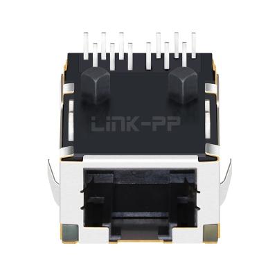 Cina LPJM7501AHNL 5G Base-T 1x1 Port Low Porfile RJ45 Magjack Connector Tab Up Verde/Giallo Led in vendita