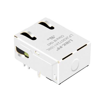 Cina Belfuse G10-1GHT-035 Compatibile LINK-PP LPJK9072A110NL 10G Base-T Tab Up Giallo&Verde/Verde Led 1 Port Low Profile Ethernet RJ45 ICM Connector in vendita