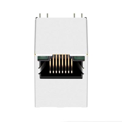 中国 WE 7499410221 互換LINK-PP LPJD6253BWNL 10/100 ベースT グリーン/グリーン LED垂直モジュール接続器 RJ45 販売のため