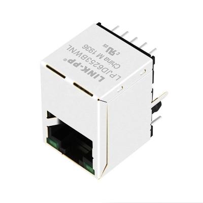 中国 WE 7499410221 互換LINK-PP LPJD6253BWNL 10/100 ベースT グリーン/グリーン LED垂直モジュール接続器 RJ45 販売のため