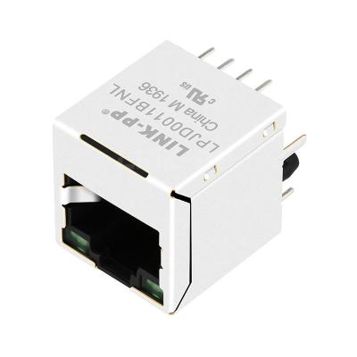China Belfuse SI-46017-F Compativel LINK-PP LPJD0011BFNL 10/100 Base-T Verde/Verde LED Conector de Porta Ethernet Vertical RJ45 à venda