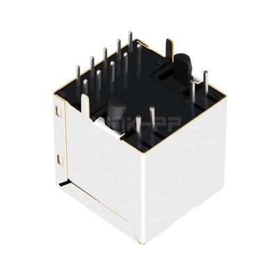 Cina Belfiore SI-46004-F Compatibile LINK-PP LPJD0152BENL 10/100 Base-T Verticale RJ45 Fastjack Verde e giallo LED in vendita
