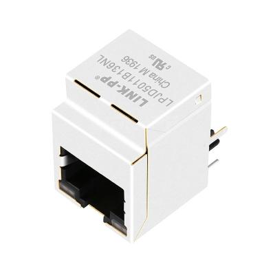 Cina Halo HFJV1-E2450-L78RL Compatibile con LINK-PP LPJD5011B136NL 10/100Base-T Verde&Arancione/Arancione&Verde LED Verticale rj45 Jack di rete di montaggio superficiale in vendita