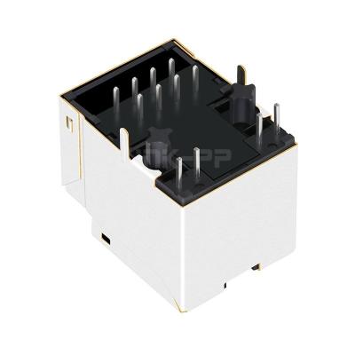 中国 WE 7499010122 互換LINK-PP LPJD5011BENL 10/100Base-T グリーン/イエロー LED垂直RJ45キーストーンモジュール 販売のため