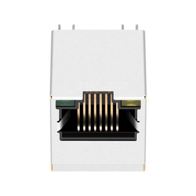 China WE MIC66611-5171T-LF3 Compativel LINK-PP LPJD5049BENL 10/100 Base-T LED verde/amarelo PoE+ Conector RJ45 vertical com diodo retificador à venda
