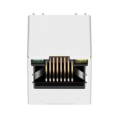 中国 LPJD0017BBNL 10/100 Base-T グリーン/イエロー LED 縦統合RJ45コネクタ 販売のため