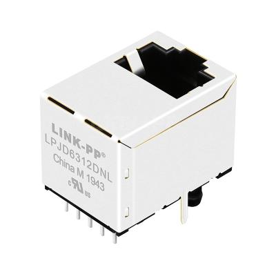 China LPJD6312DNL 10/100 Base-T Without LED Vertical RJ45 Jack Surface Mount Socket for sale