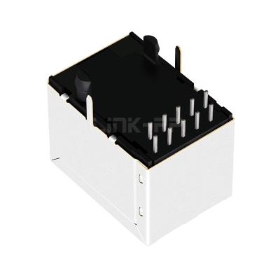 China LPJD6312DNL 10/100 Base-T Without LED Vertical RJ45 Jack Surface Mount Socket for sale