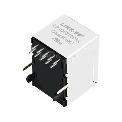China LPJD6312DNL 10/100 Base-T Without LED Vertical RJ45 Jack Surface Mount Socket for sale