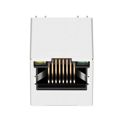 Cina LPJD4110BANL 10/100 Base-T LED giallo/verde 1x1 Port Verticale RJ45 Connector in vendita