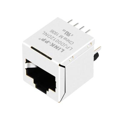 China LPJD0012DNL Without LED Vertical RJ45 Connector With 10/100 Base-T Integrated Magnetics for sale