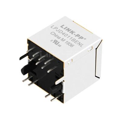 Cina LPJD4011BENL 10/100 Base-T Verticale RJ45 Magnetic Jack Verde/Giallo LED in vendita