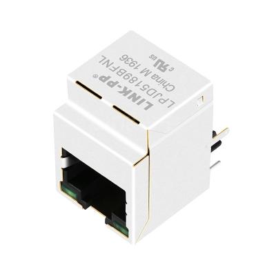 Cina LPJD5189BFNL 100Base-T Vertical Integrated RJ45 Magjack con LED verde/verde in vendita