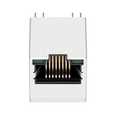 Cina LPJD5189BFNL 100Base-T Vertical Integrated RJ45 Magjack con LED verde/verde in vendita