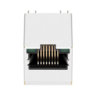 Cina LPJD5011BFNL Verticale RJ45 Jack Con Magnetismo Integrato 10/100Base-T Verde/LED Verde in vendita
