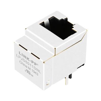 Cina LPJD5011DNL 10/100Base-T Verticale RJ45 Jack con magneti senza LED in vendita