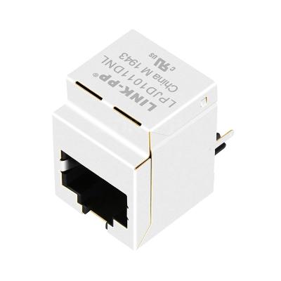 China Halo HFJV1-2450RL Compativel LINK-PP LPJD1011DNL 10/100 Base-T Vertical RJ45 Jack Com Magnéticos Sem Leds à venda
