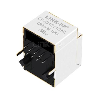 China Halo HFJV1-2450RL Compativel LINK-PP LPJD1011DNL 10/100 Base-T Vertical RJ45 Jack Com Magnéticos Sem Leds à venda